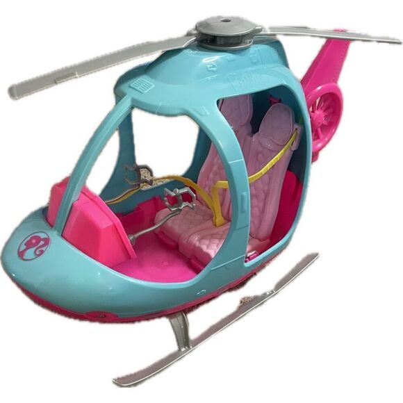 Mattel | Toys | Vintage Mattel28 Barbie Helicopter Pink Blue Spinning ...
